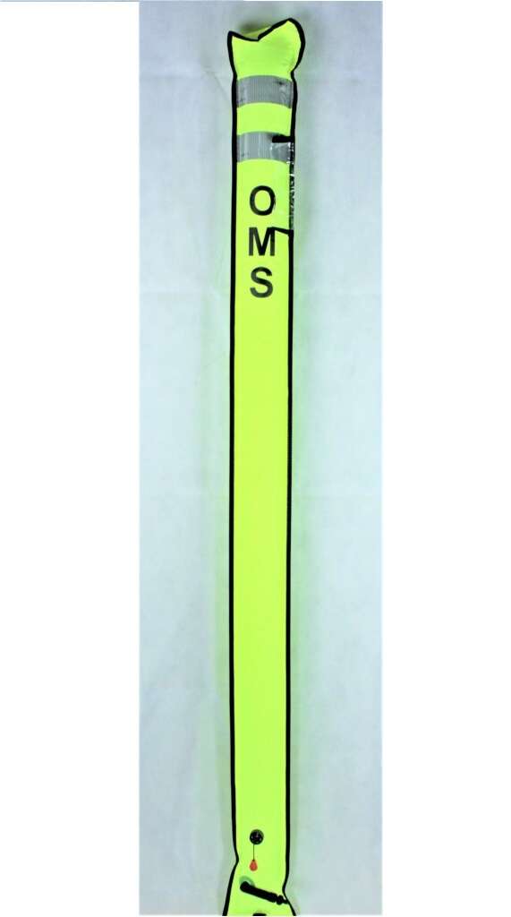 OMS Signalboje 1,8m ,Hybrid befüllung mit Inflator oder Octopus, GELB ...