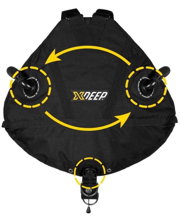 xDEEP STEALTH 2.0 TEC - Sidemount Wing-Blase, 318,66