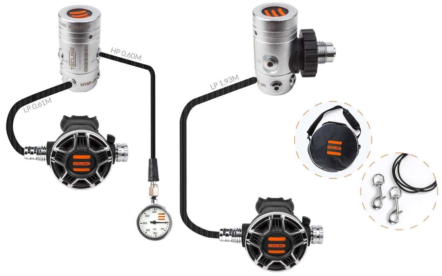 Tecline R2 Tec2 Kaltwasser SemiTec Set mit Finimeter und zweite 1. St