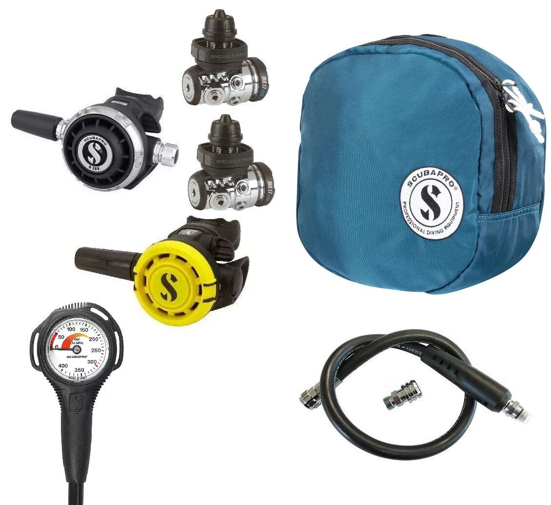 Scubapro Kaltwasser Atemregler Set MK17 EVO (2x), G260 mit R105 Octop ...